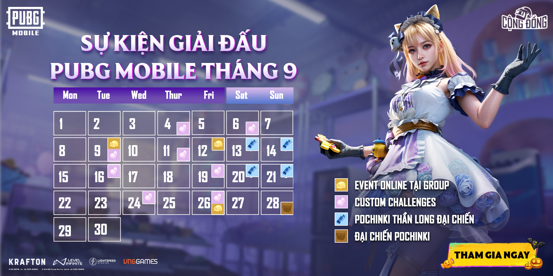 Cộng đồng VNGGames:PUBG Mobile-[PUBGM] CHUỖI SỰ KIỆN GIẢI ĐẤU BÙNG NỔ THÁNG 9